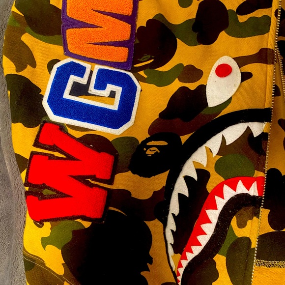Bape | Jackets & Coats | Authentic Bape St Camo Shark Full Zip | Poshmark